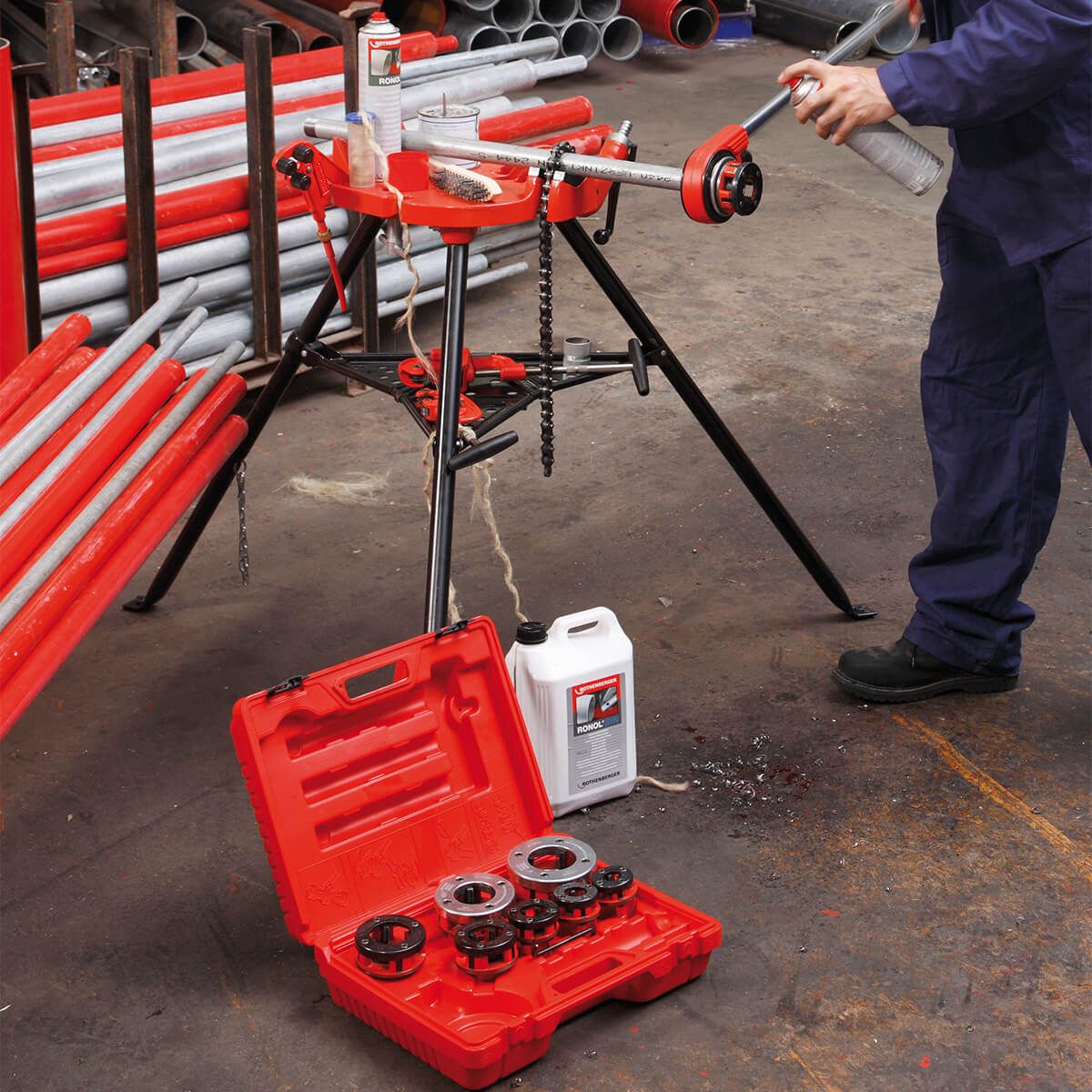 Rothenberger Super Cut Manual Threader upto 1 1/4" | Power Full Hard ...